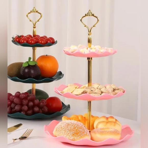 Dining | Nip Pink 3 Tier Serving Tray | Poshmark